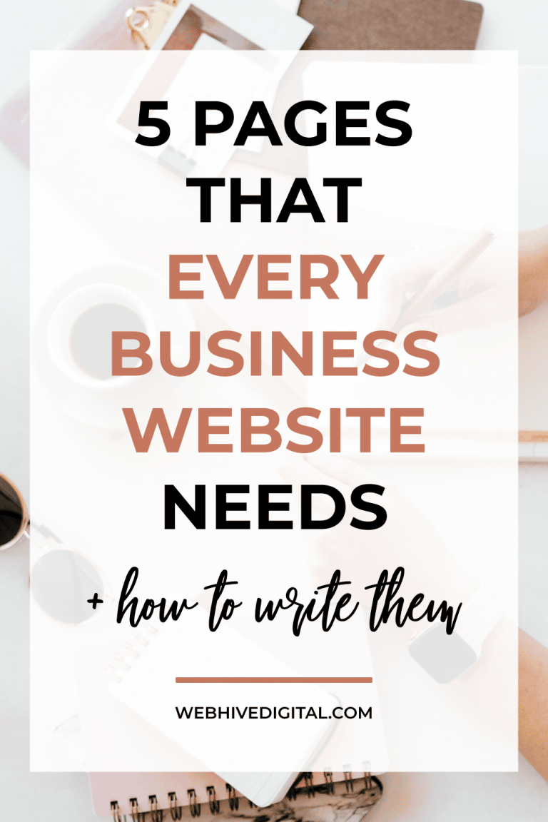 5 Pages Every Website Needs & How To Write Them